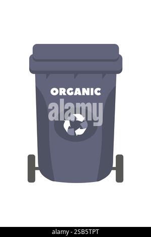 Déchets de compost. Bac de compostage, recyclage de la poubelle verte ...