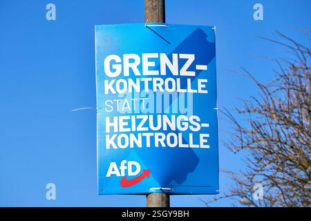 Affiche de campagne électorale de l'AFD avec le slogan « Frieden ...