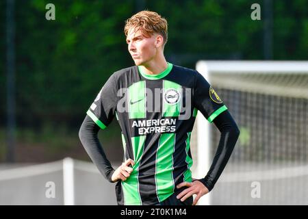 Swansea, pays de Galles. 7 octobre 2023. Casper Nilsson de Brighton ...