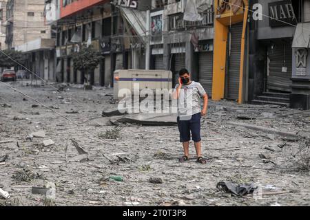 Middle East News/Gaza/Territoires palestiniens une vue aérienne montre ...