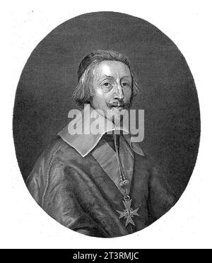 Buste à droite du portrait d'Armand-Jean du Plessis, duc de Richelieu ...