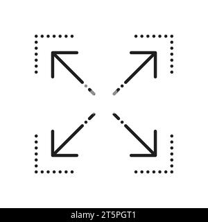 Taille compacte, changer l'échelle, redimensionner l'image, icône plein ...