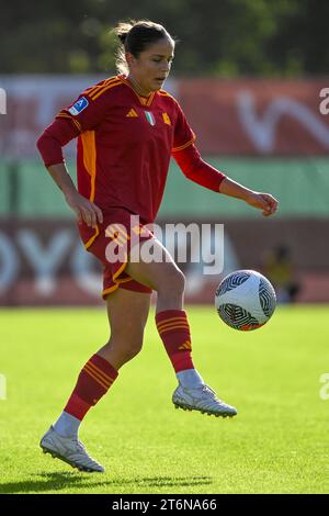 Laura Feiersinger de AS Roma en action lors du match de football ...