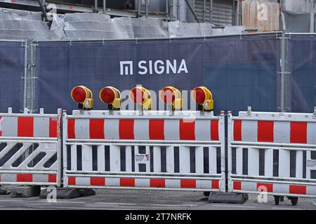 Signa Baustelle des investisseurs René Benko in Muenchen,Baustop ...