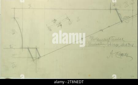Bad Groß-Ullersdorf, Thesstal sanatorium, construction et extension de l'aile de baignade ...