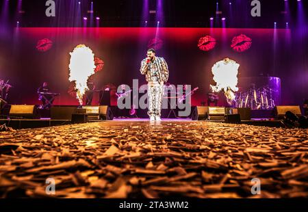 AMSTERDAM - Dystinct, résident marocain d'Anvers (né sous le nom d'Ilias Mansouri) lors d'une ...