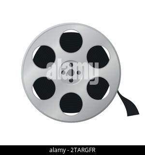Bobine de projecteur de film de cinéma sur l'affiche Image Vectorielle Stock - Alamy