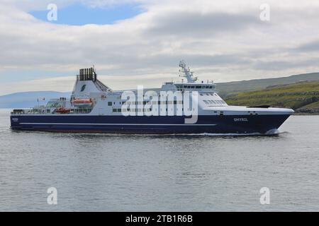 Ferry de passagers et de voitures des îles Féroé MS Smyril (plus grand ...
