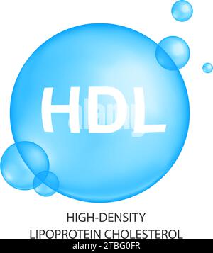 Icône HDL cholestérol. Bon signe de cholestérine. Symbole des ...