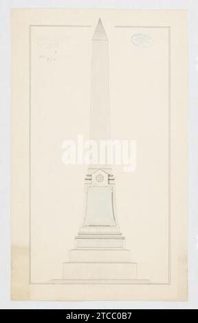 Obélisque grave Monument, No. 901 / 920 1840–80 Alexander Maxwell ...