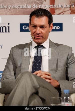 Madrid, 05/07/2014. Table ronde ESIC en présence de Ángel Expósito ...