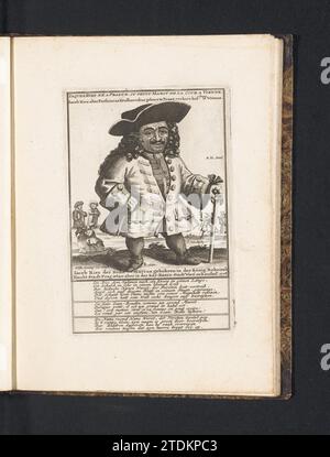 De Dwerg Jacob Ries, 1720, 1716 - 1720 Portrait du nain juif Jacob Ries ...