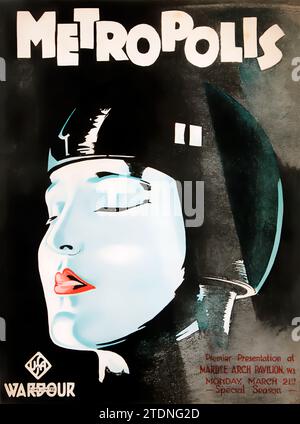 Metropolis est un 1927 film muet de science-fiction allemand réalisé par Fritz Lang et écrit par ...