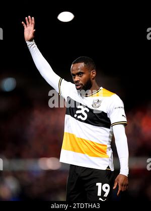 Gavin Massey de Port Vale lors du match de quart de finale de la ...