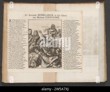 La bulle mourante lord John Law, 1720, 1720 le marchand de vent mourant ...