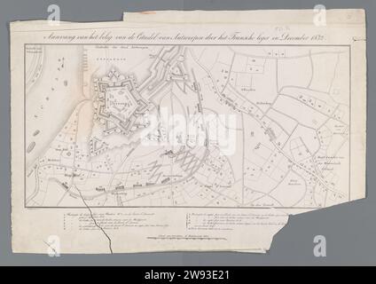 Carte d'Anvers et de la Citadelle, 1832, Anonyme, 1832 imprimer carte d ...