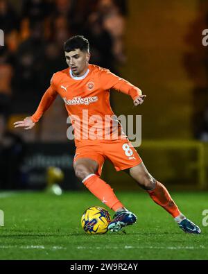 Albie Morgan #8 de Blackpool en action lors du Bristol Street Motors ...