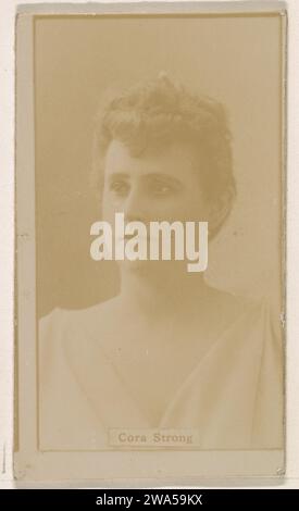 Cora Strong, de la série Actresses (N245) publiée par Kinney Brothers ...