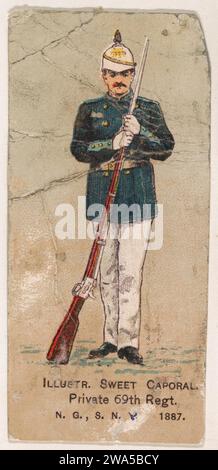 Soldat, 69e régiment, milice de l'État de New York, de la série ...