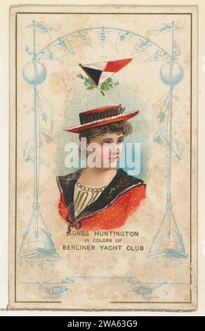 Agnes Huntington dans les couleurs du Berliner Yacht Club, de la série ...