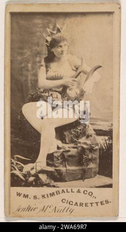 Jennie McNulty, de la série Actresses (N245) publiée par Kinney ...