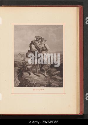 Production photographique d'un dessin de Carl Jager, présentant une ...