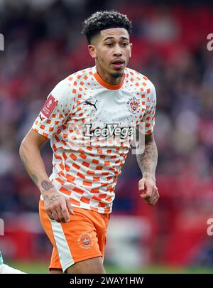 Jordan Lawrence-Gabriel de Blackpool lors du match du troisième tour de ...