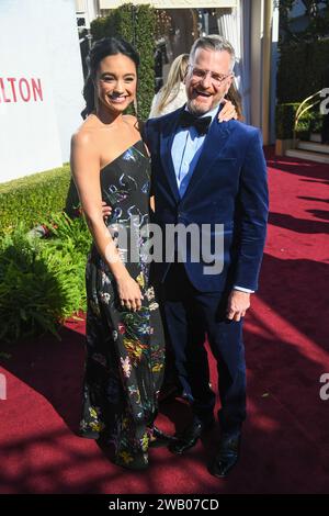 Rachel Smith et Marc Malkin lors du 81e Golden Globe Awards qui s'est ...