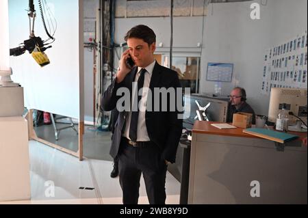 Photo - le ministre adjoint des comptes publics Gabriel Attal vu à l ...