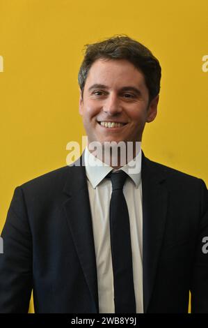 Photo - le ministre adjoint des comptes publics Gabriel Attal vu à l ...