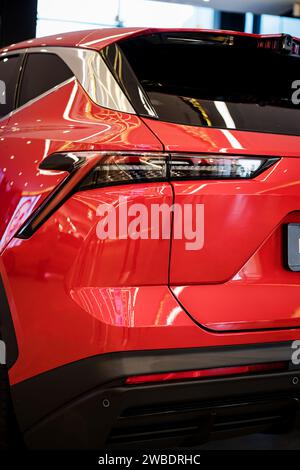 Minsk, Biélorussie, le 10 janvier 2024 - vue arrière d'une voiture ...