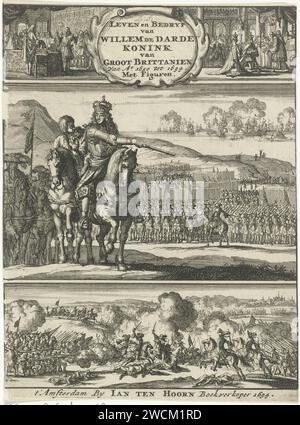 Stadholder Willem III et Maria Stuart au milieu de figures mythiques ...