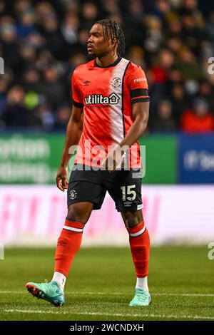 Teden Mengi de Luton Town lors du match de replay du troisième tour de ...
