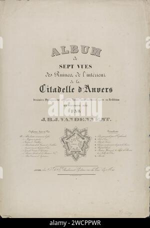 Carte d'Anvers et de la Citadelle, 1832, Anonyme, 1832 imprimer carte d ...