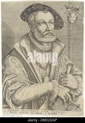 Portrait de Jan van Leiden, Christoffel van Sichem (I), d'après Jan ...