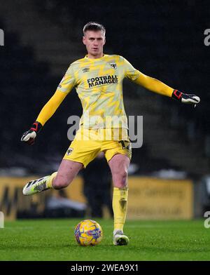 Le gardien de but de l'AFC Wimbledon Alex Bass lors du match de Sky Bet ...