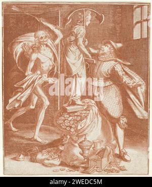 L'homme est pris par la mort, Willem Isaacsz. Van Swanenburg, d'après Maarten van Heemskerck ...