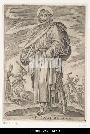 Le Saint Jacobus de Lessere, Antonio Tempesta, 1565 - 1630 imprimer le ...