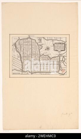 Carte du Schermer après achèvement de la digue et tirage au sort des ...