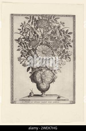 Polyptoton de flore (la variance des fleurs), c. 1600 impression vase ...