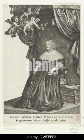 Portrait de Maria de Médicis, 1638, Salomon Savery, d'après Gérard van ...