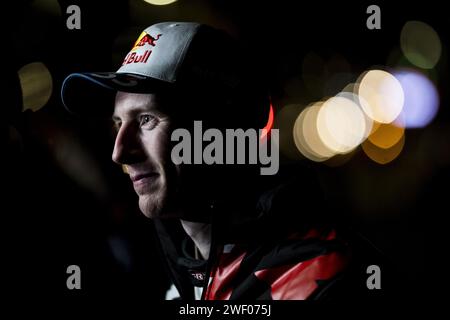 EVANS Elfyn, Toyota GR Yaris Rally1, portrait lors du Rallye automobile Monte Carlo 2024, 1e ...