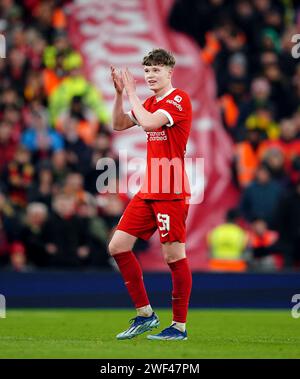 James McConnell de Liverpool lors du match de quatrième tour de la ...