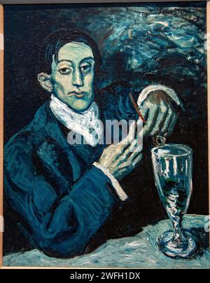 The blue period portrait of Angel Fernandez de Soto, 1903 by Pablo ...