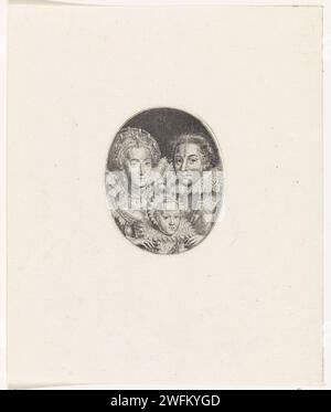 Portrait de Frederik Hendrik Stuart et de son arbre généalogique ...