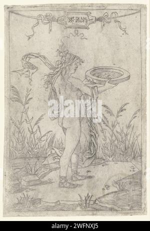 La Vierge vestale Tuccia porte de l'eau dans une passoire pour prouver ...