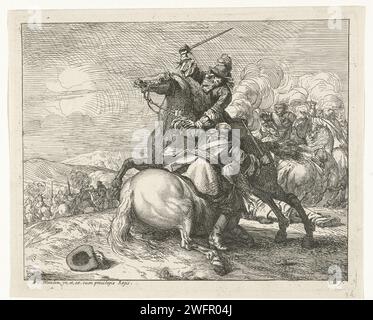 Combat à l'épée entre deux cavaliers, Jan van Huchtenburg (copie d ...