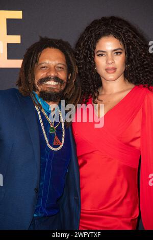 Rohan Marley et Maytee Martinez assistent à la première Bob Marley One ...