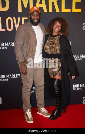 Teddy Riner et Luthna Plocus assistent à la première Bob Marley One ...