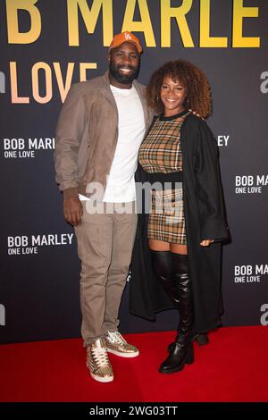 Teddy Riner et Luthna Plocus assistent à la première Bob Marley One ...